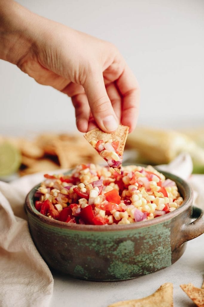 Fresh Corn Salsa Recipe - The Healthy Maven