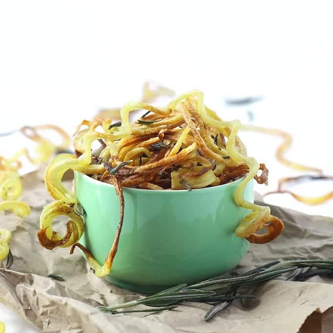 How To Make Baked Curly Fries [with a Spiralizer!] - The Healthy Maven