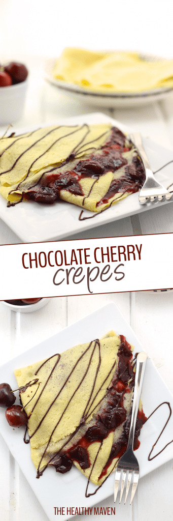Chocolate Cherry Crepes - The Healthy Maven