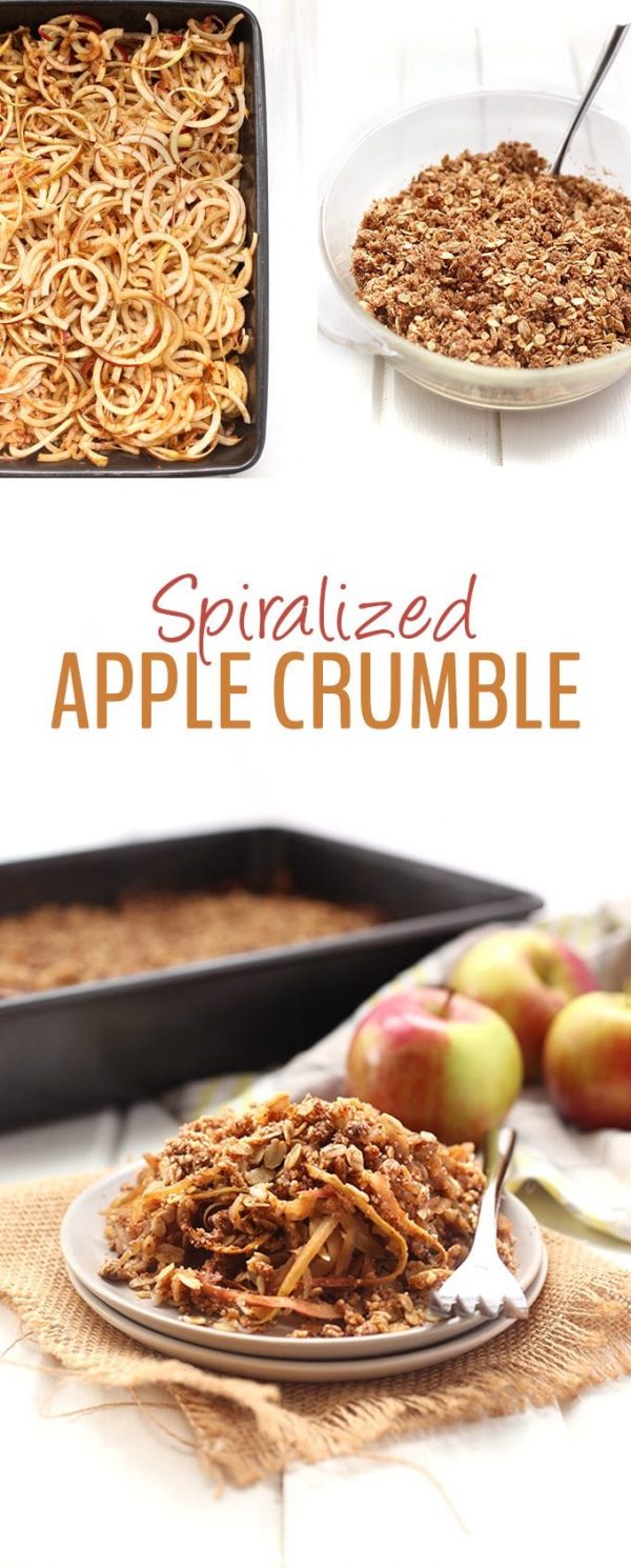 Spiralized Apple Crumble - The Healthy Maven