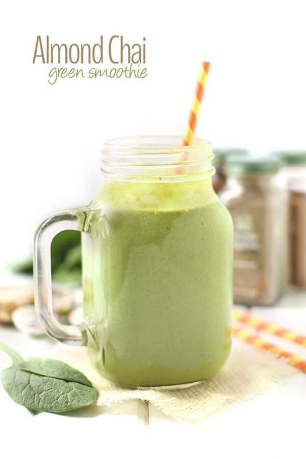 Almond Chai Green Smoothie - The Healthy Maven