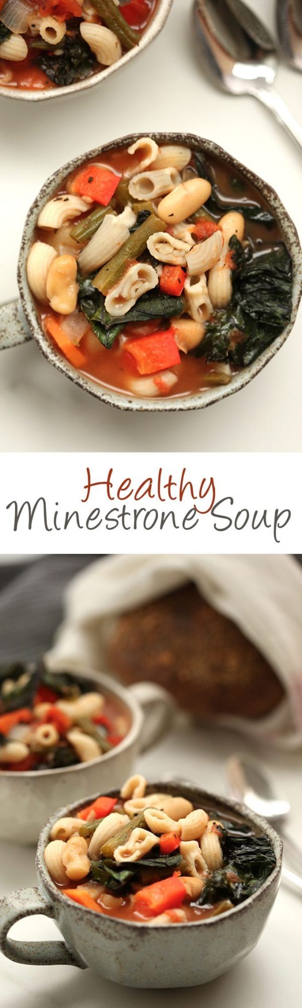 Healthy Minestrone Soup [Gluten-Free Option] - The Healthy Maven
