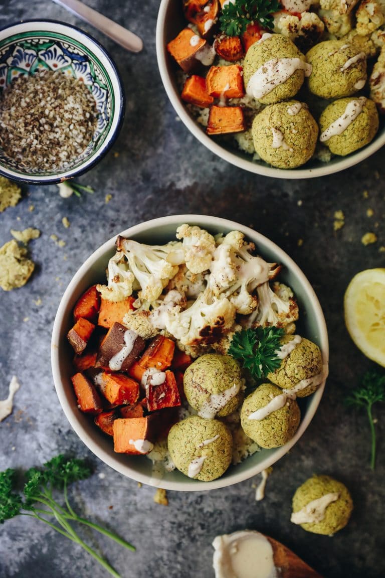 Baked Falafel Bowls [Authentic + Flavorful] - The Healthy Maven