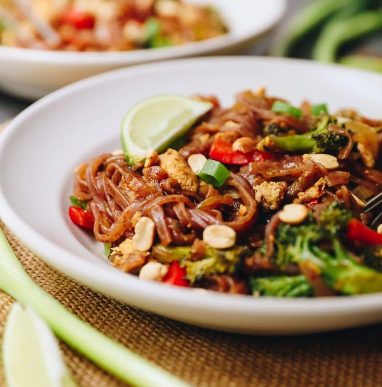 Veggie Pad Thai Recipe 20 Minutes The Healthy Maven