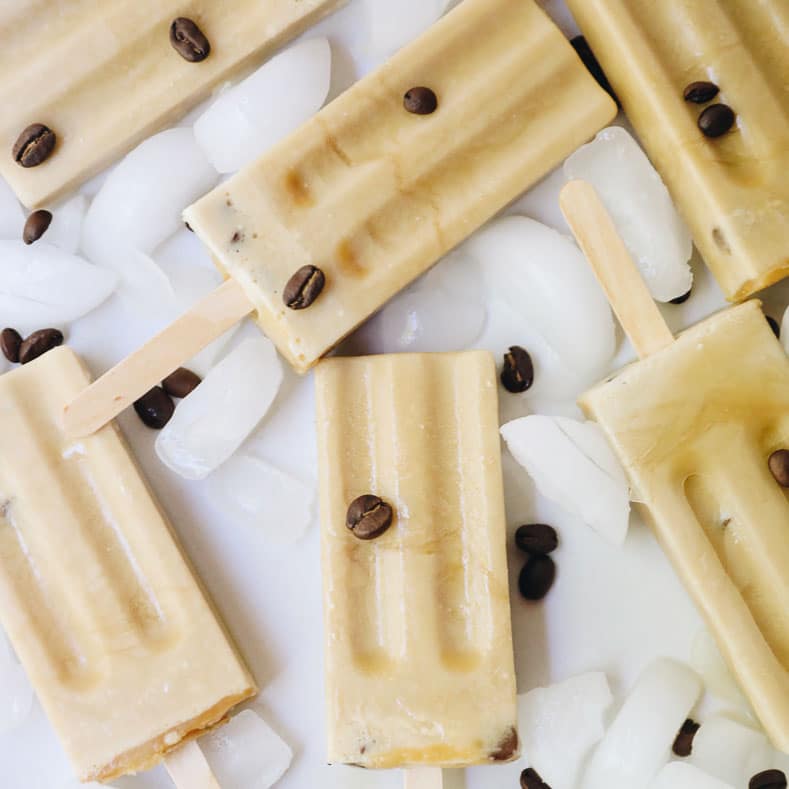 Creamy Cold Brew Ice Pops - The Healthy Maven