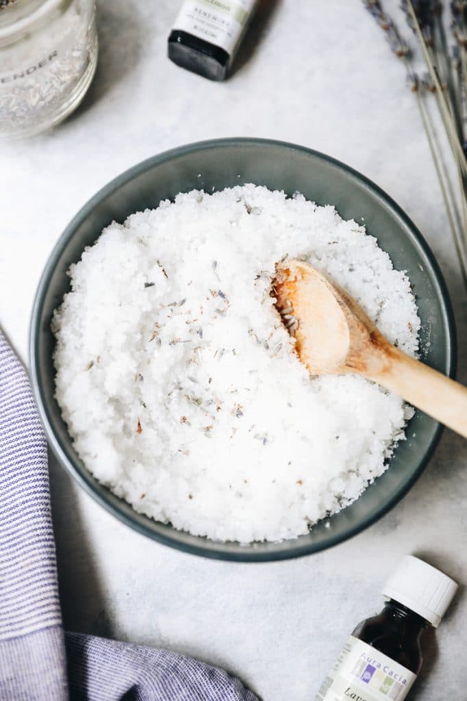 Exfoliating Salt Scrub Recipe [DIY Body Scrub]