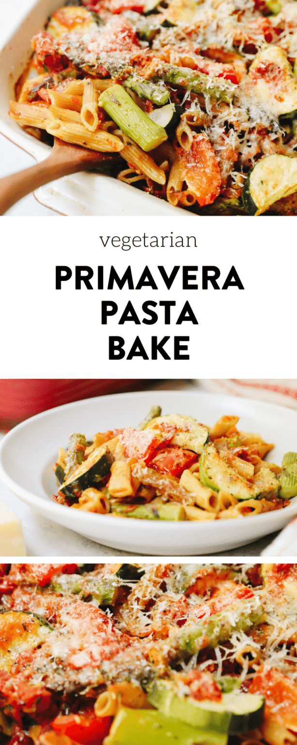 Primavera Pasta Bake [No-Boil] - The Healthy Maven