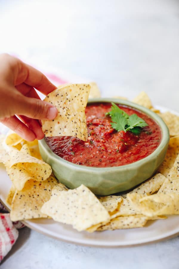 Restaurant Style Salsa Recipe [Ready in 5 minutes!] - The Healthy Maven