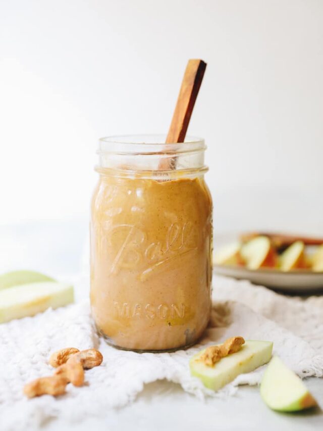 How to Make Cashew Butter [with Cinnamon!] - The Healthy Maven