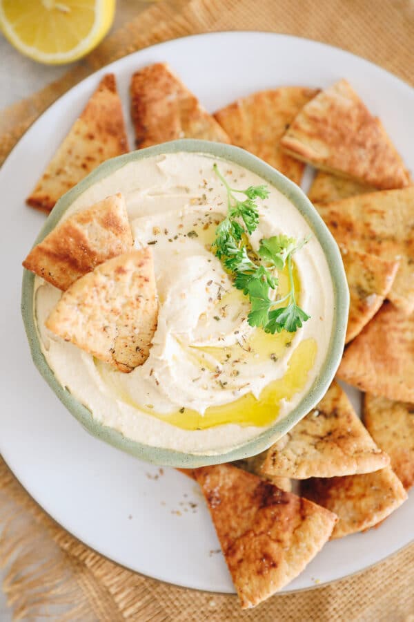 The Creamiest Hummus Recipe - The Healthy Maven