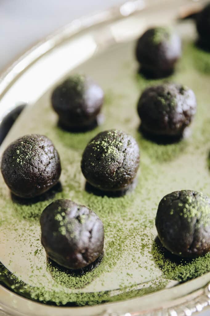 Chocolate Matcha Energy Balls [Easy + Delicious!] - The Healthy Maven