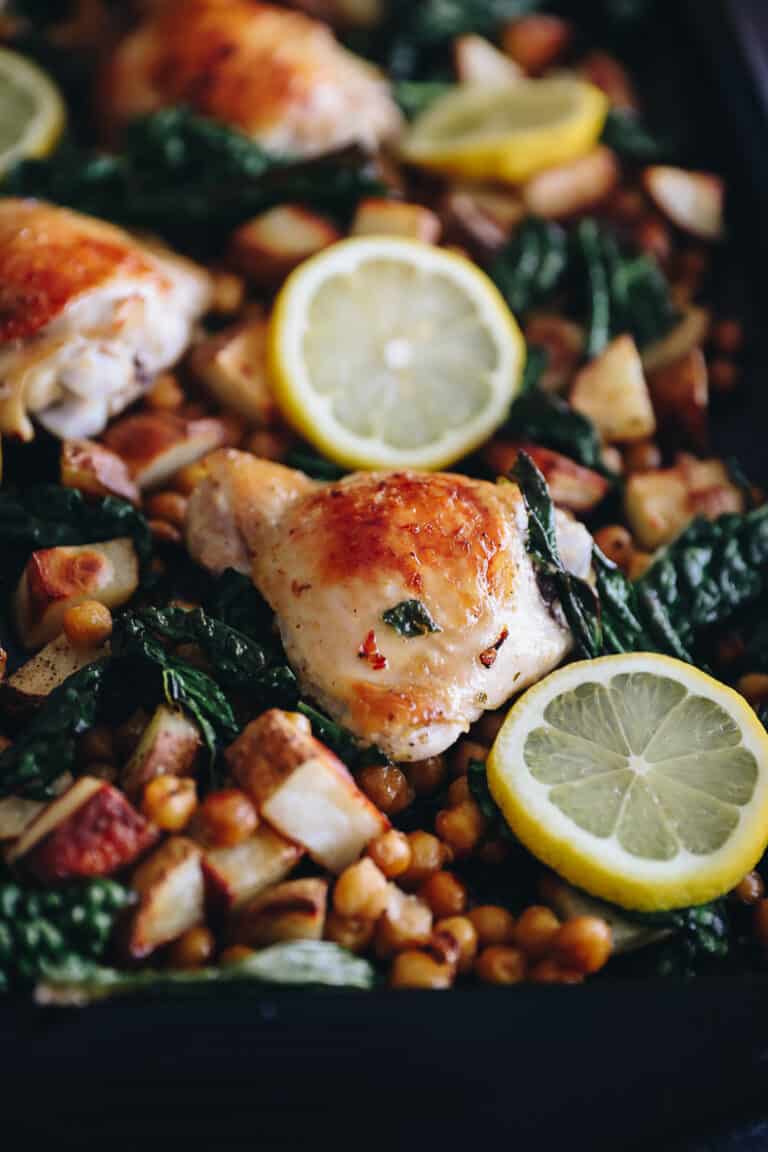 Sheet Pan Lemon Chicken Recipe - The Healthy Maven