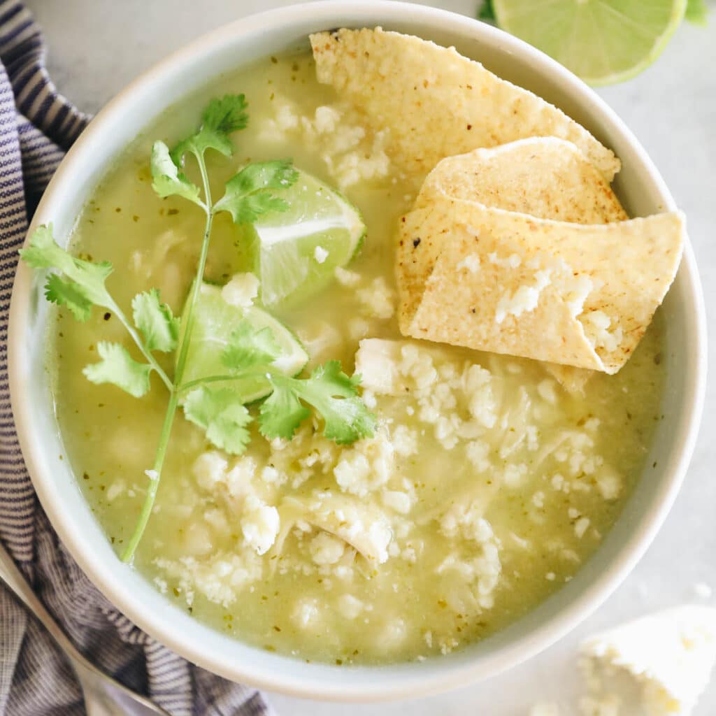Chicken Pozole Recipe [Green Pozole] - The Healthy Maven