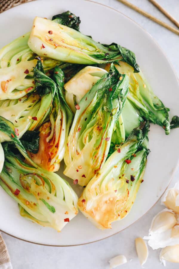 Sautéed Baby Bok Choy Recipe - The Healthy Maven