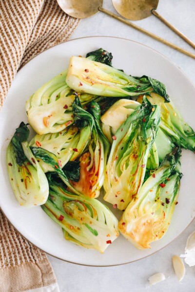 Sautéed Baby Bok Choy Recipe - The Healthy Maven