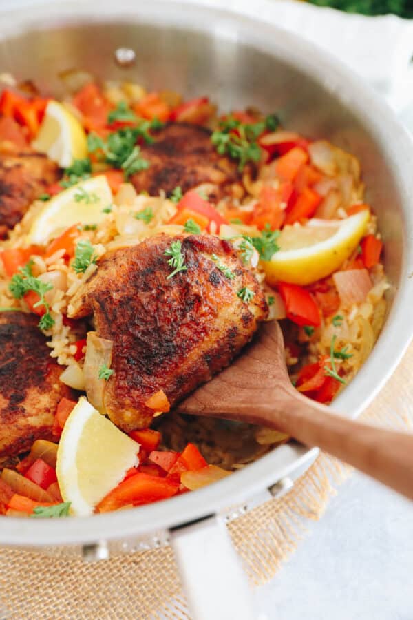 One-Pot Paprika Chicken and Rice - The Healthy Maven