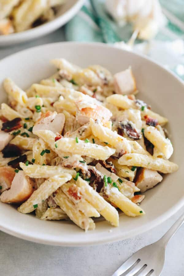 Chicken Bacon Ranch Pasta - The Healthy Maven