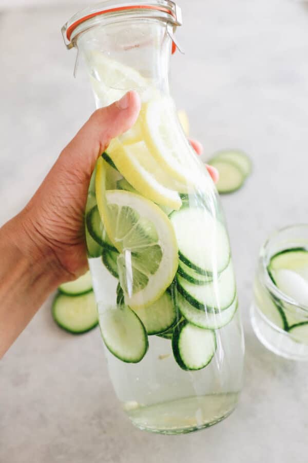 Cucumber Water Recipe [Exact Ratios!] - The Healthy Maven