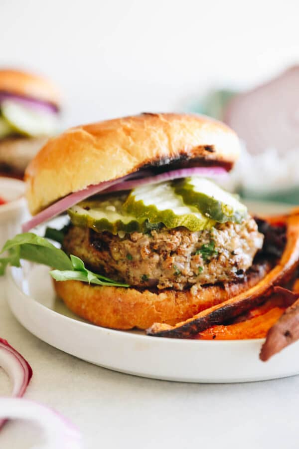 Juiciest Turkey Burger Recipe | The Healthy Maven