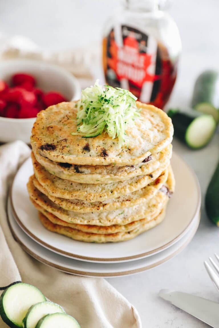 Zucchini Pancakes Recipe [Sweet + Delicious] -The Healthy Maven