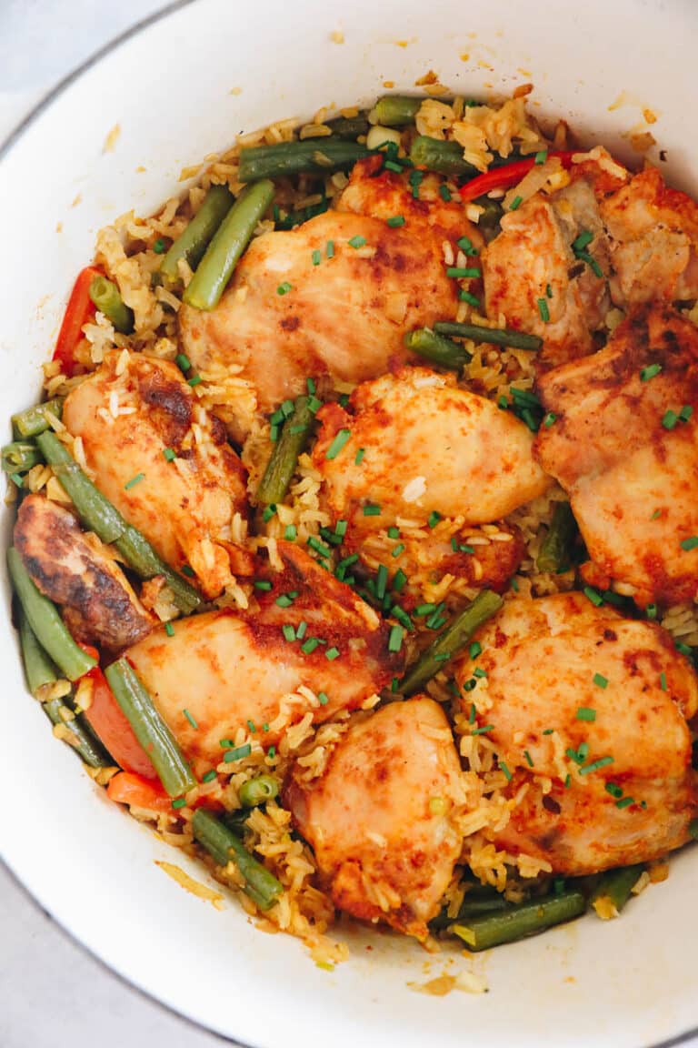 One Pot Chicken and Rice - The Healthy Maven