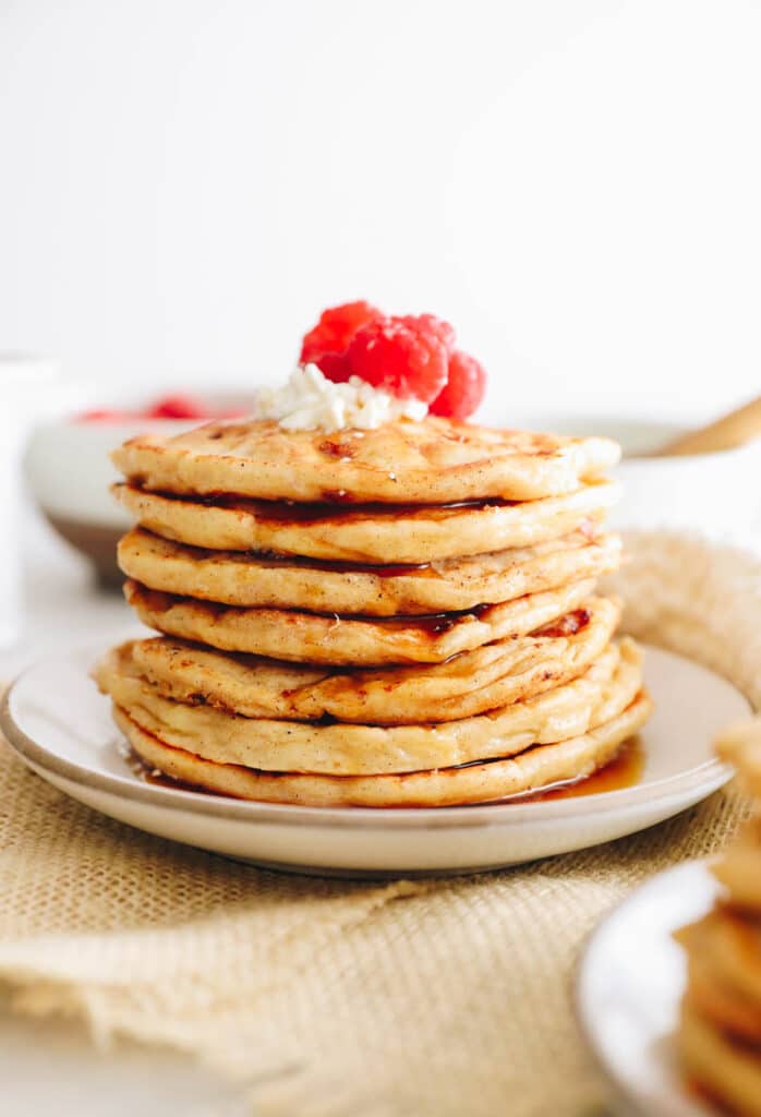 Fluffy Cottage Cheese Pancakes - The Healthy Maven