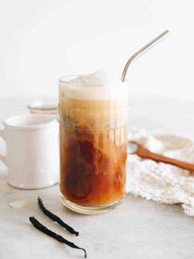 Better than Starbucks Vanilla Sweet Cream Cold Brew - The Healthy Maven