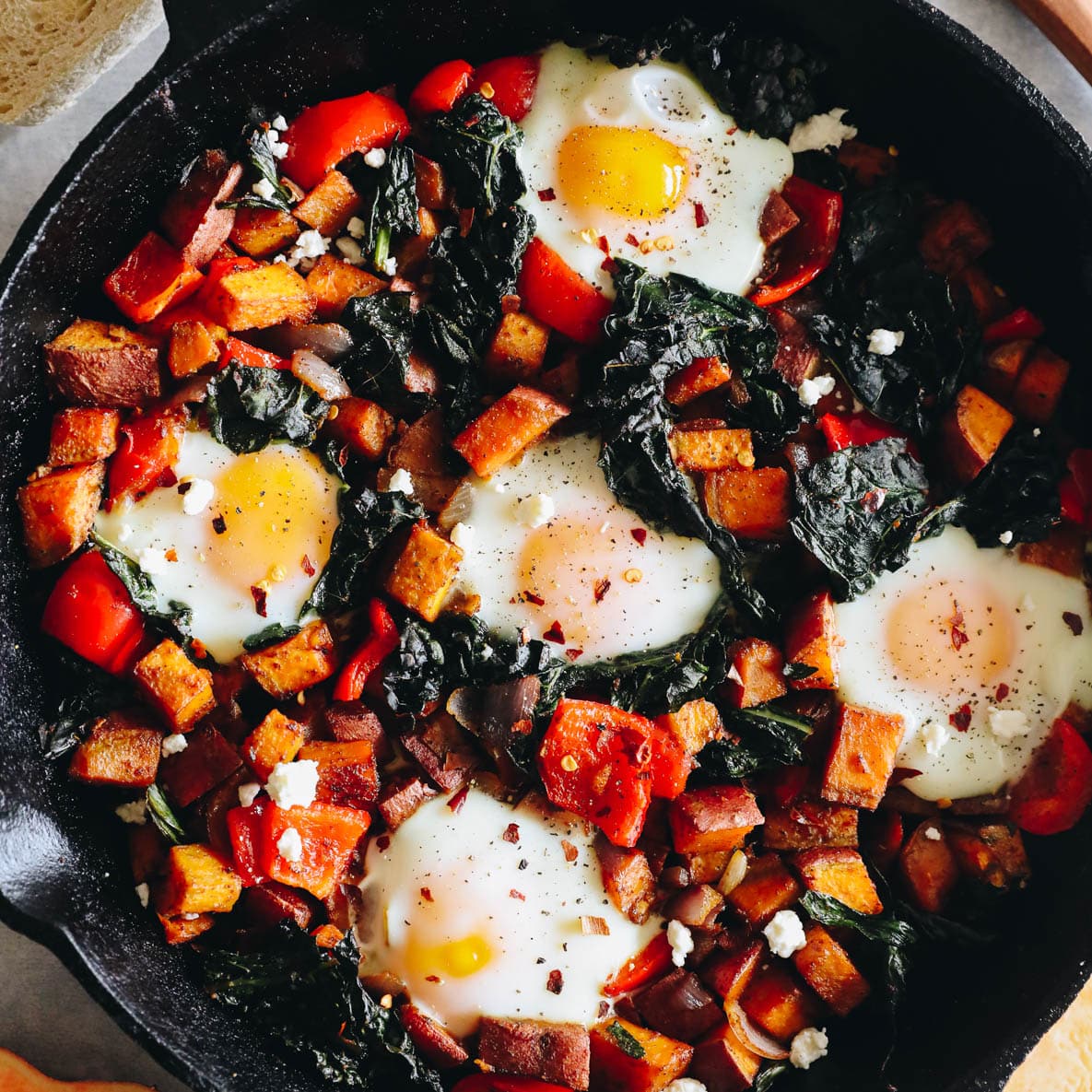 Sweet Potato Hash Recipe [with Baked Eggs] - The Healthy Maven