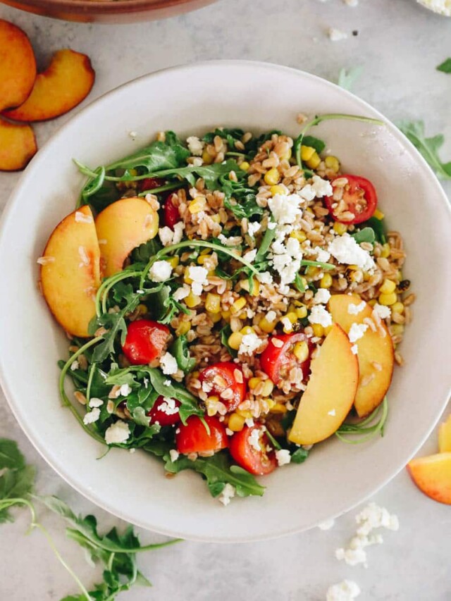 Summer Fresh Farro Salad Recipe! - The Healthy Maven