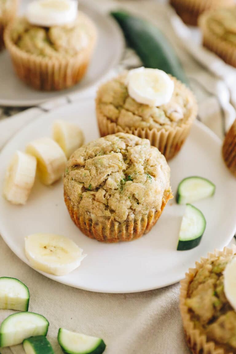 Banana Zucchini Muffins - The Healthy Maven Banana Zucchini Muffins - The Healthy Maven