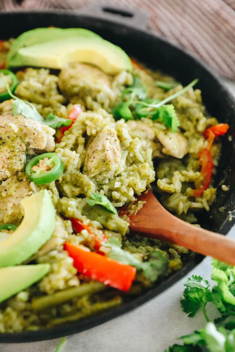One Pot Cilantro Lime Chicken and Rice - The Healthy Maven