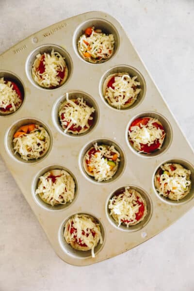 Mini Tortilla Pizzas [In a Muffin Tin!] - The Healthy Maven