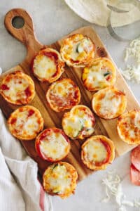 Mini Tortilla Pizzas [In a Muffin Tin!] - The Healthy Maven
