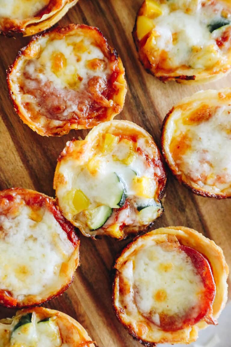 Mini Tortilla Pizzas [In a Muffin Tin!] - The Healthy Maven