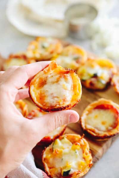 Mini Tortilla Pizzas [In a Muffin Tin!] - The Healthy Maven