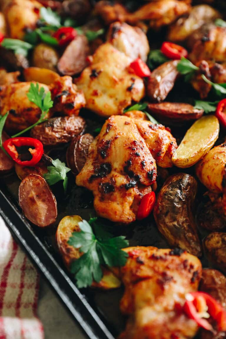 Sheet Pan Peri Peri Chicken - The Healthy Maven