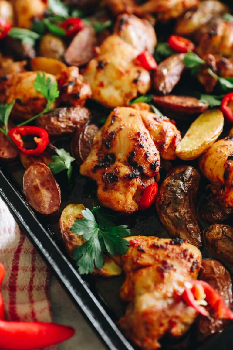 Sheet Pan Peri Peri Chicken - The Healthy Maven