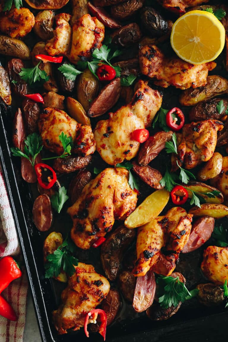 Sheet Pan Peri Peri Chicken - The Healthy Maven