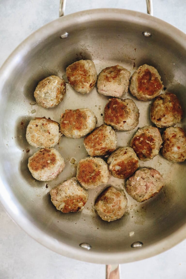 One Pot Za'atar Turkey Meatballs and Couscous - The Healthy Maven