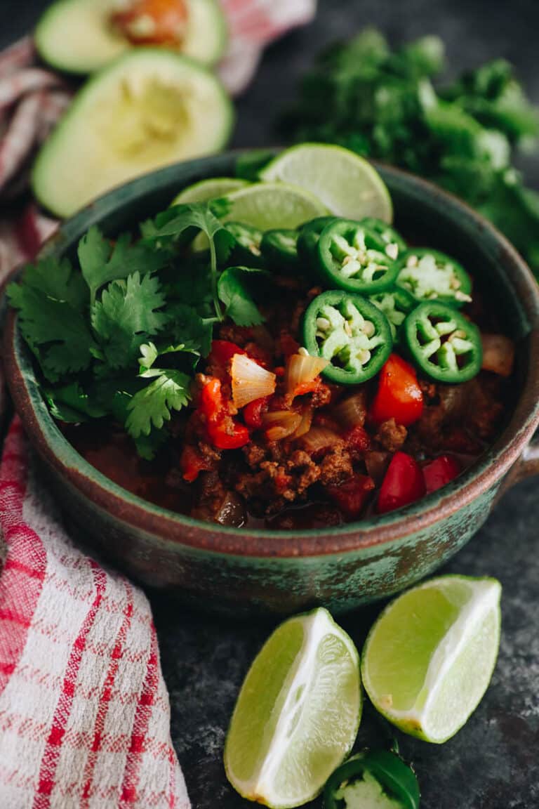 No Bean Chili Recipe - The Healthy Maven