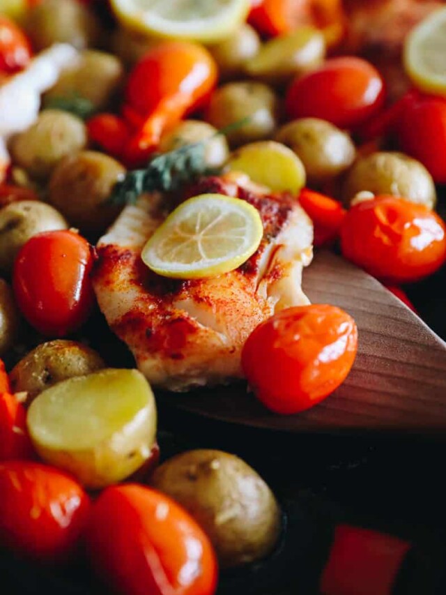 Sheet Pan Baked Cod Recipe - The Healthy Maven