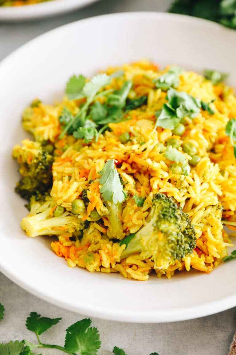 Coconut Curry Rice with Veggies - The Healthy Maven