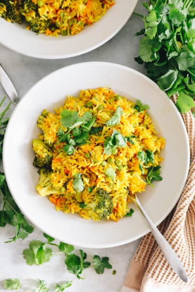 Coconut Curry Rice with Veggies - The Healthy Maven