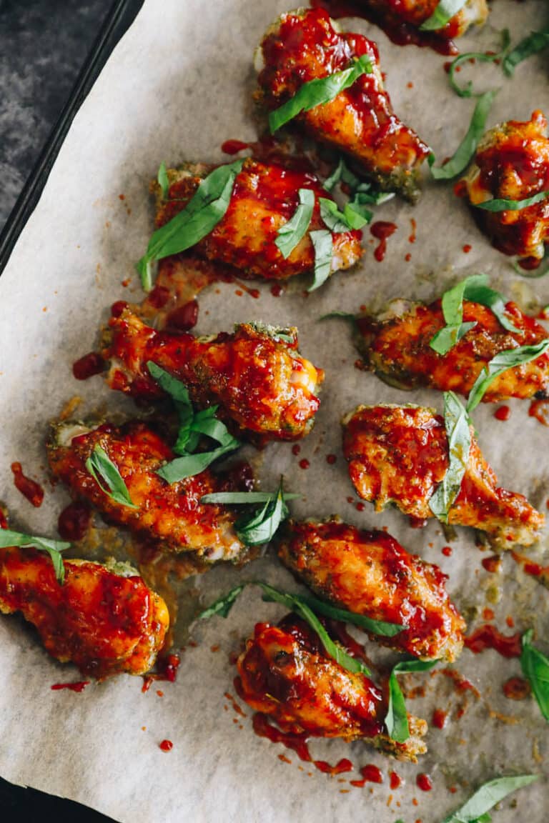 Baked Thai Basil Wings - The Healthy Maven